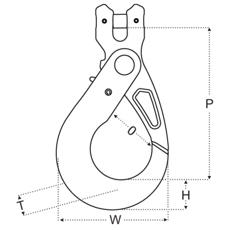 RCS self locking clevis hook (Grade 10) | CERTEX Germany