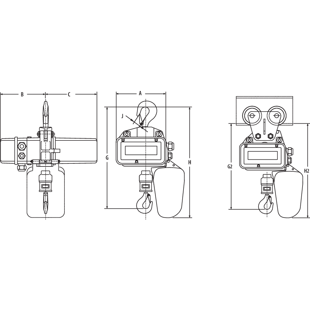 SR 24V low voltage control electric chain hoist | CERTEX Germany