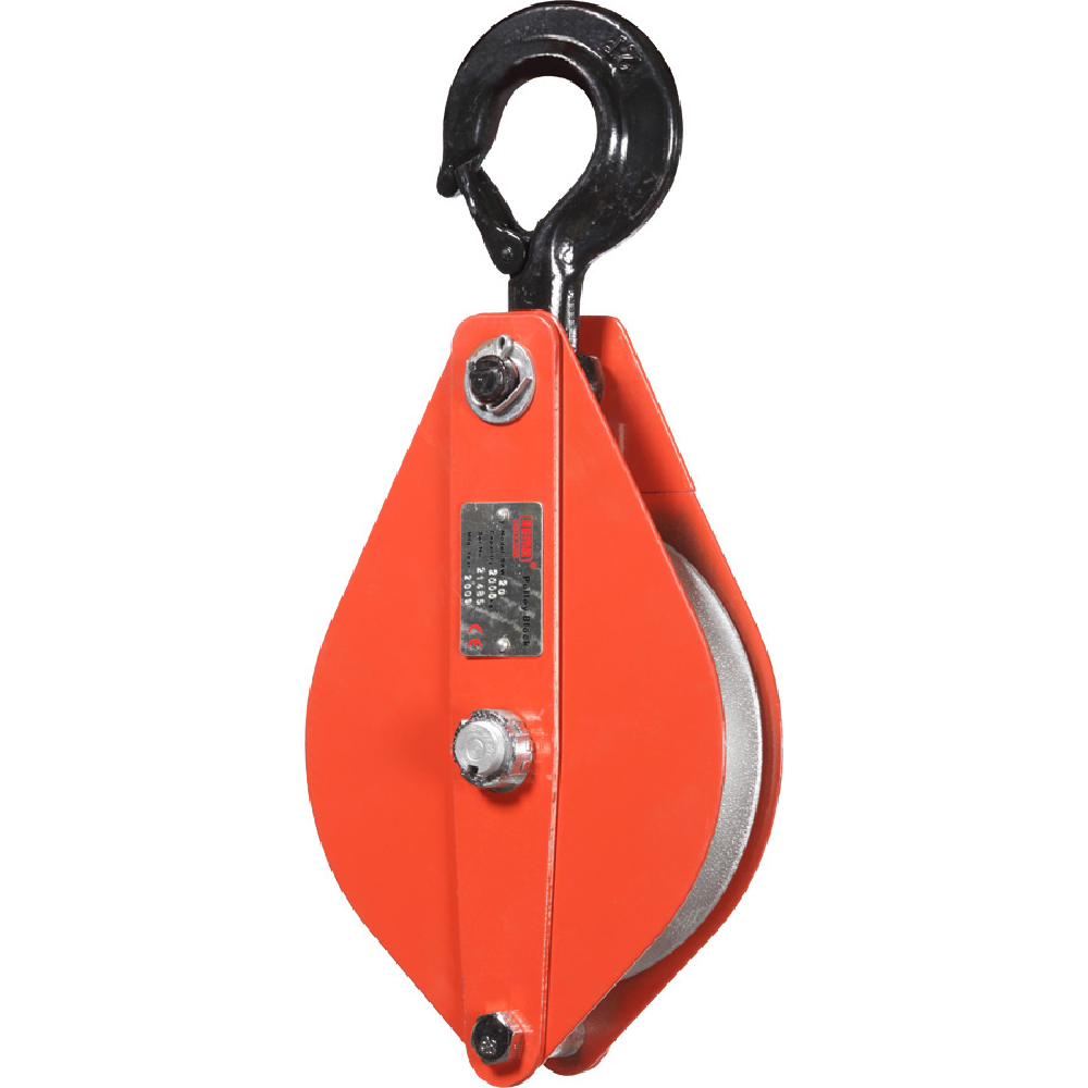 SKW steel wire rope - snatch block with swivel hook | CERTEX Germany