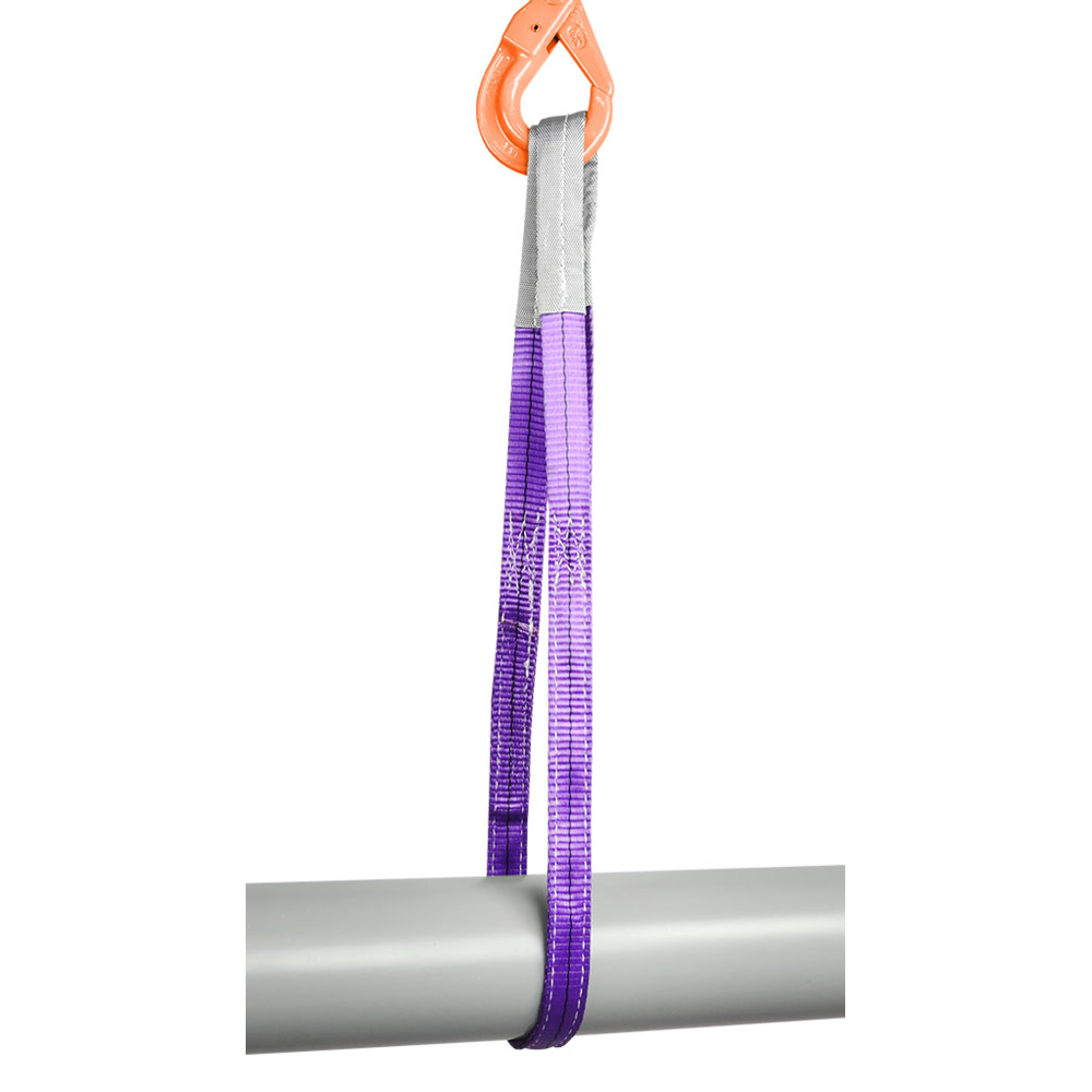 S1 polyester flat webbing slings with reinforced eyes | CERTEX Germany