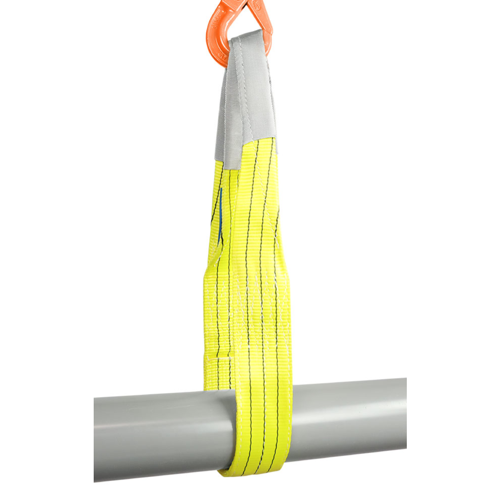 S1 polyester flat webbing slings with reinforced eyes | CERTEX Germany
