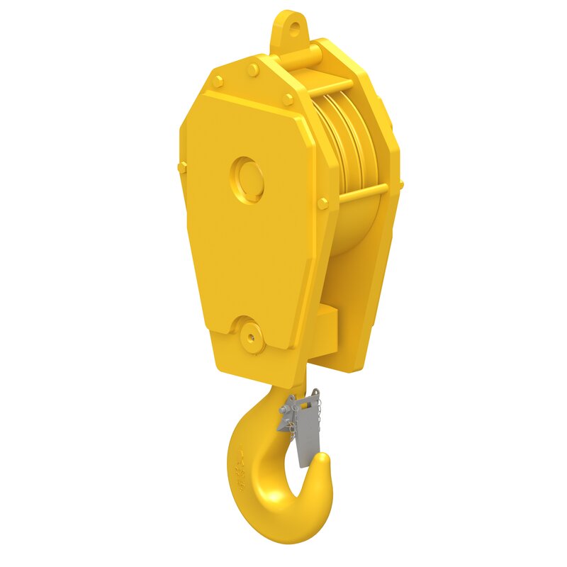 Standard Reeve Crane Blocks 3 Sheaves | CERTEX Germany