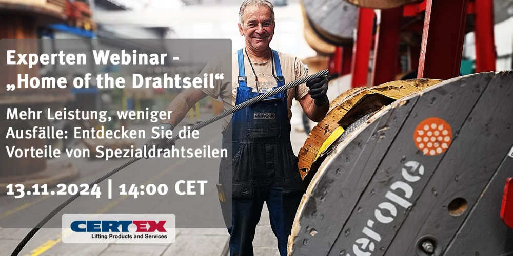 CERTEX Webinar Home of the Drahtseil Part 2 | CERTEX Deutschland